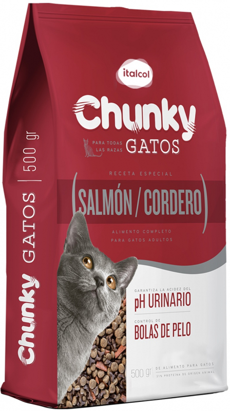 Chunky Gatos Salmón 8 kg - Comida Gatos